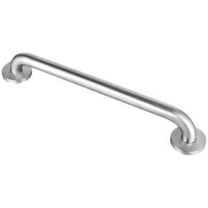 20inch stainless steel shower grab bar, anti slip shower grab bar handle knurled balance bar safety hand rail support wall stainless steel bath wall shower handle bath handle for bathroom