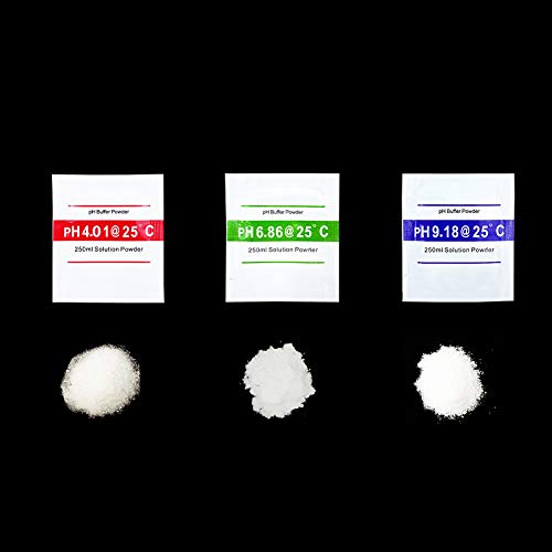 DuvinDD 18 Pack pH Buffer Solution Powder for Precise pH of pH Meter, pH Calibration Solution Powder Packets pH 6.86/4.01/9.18