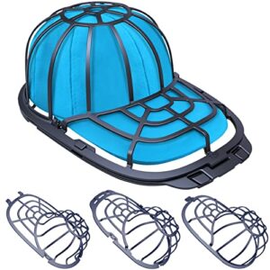 baseball caps washer for washing machine or dishwasher, hat washer frame/washing cage, hat shapers/cleaning protector racks, 2 sizes fit for adult and child's cap