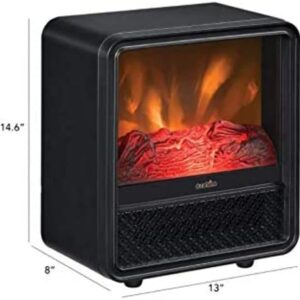 duraflame® Portable Electric Fireplace Personal Cube Space Heater