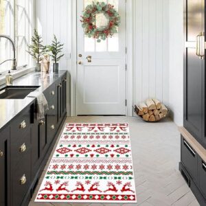 Front Door Mat Entrance Rugs Indoor 2x3 Boho Entry Mat,Washable Non-Slip Entryway Throw Rugs with Rubber Backing Doormat Indoor Entrance Rug for Bathroom Bedroom Entry Kitchen Christmas Decor