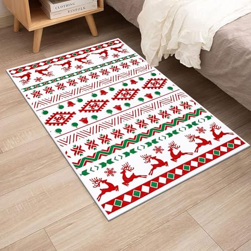 Front Door Mat Entrance Rugs Indoor 2x3 Boho Entry Mat,Washable Non-Slip Entryway Throw Rugs with Rubber Backing Doormat Indoor Entrance Rug for Bathroom Bedroom Entry Kitchen Christmas Decor