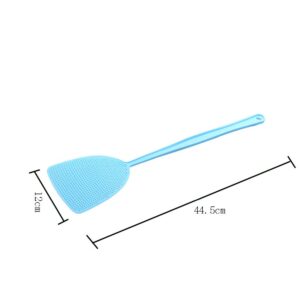 3 Pieces Fly Swatters Plastic Fly Swatters Long Handle Fly Swatters Manual Heavy Duty Plastic Flyswatter Fly Swatter Heavy Duty for Home Kitchen(Pink, Green, Blue)