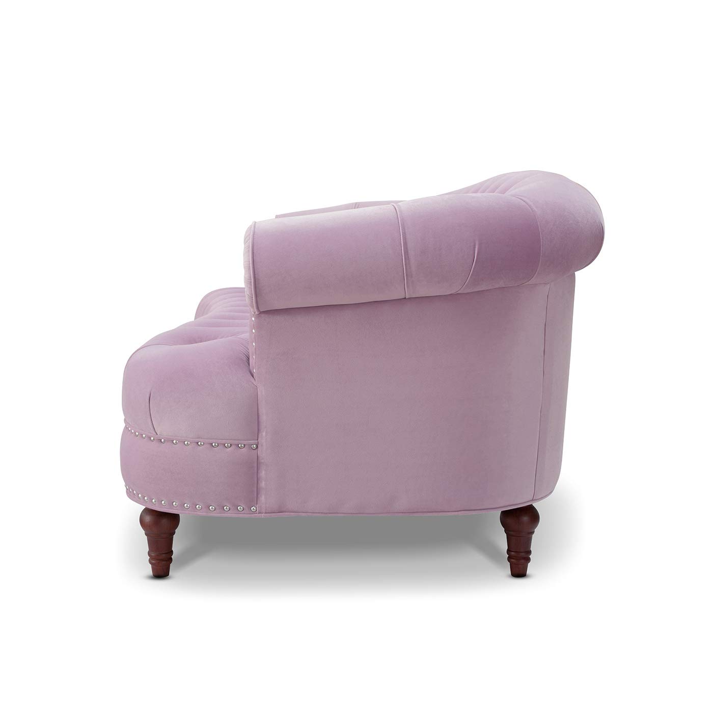 Jennifer Taylor Home Sofa Ariana Victorian Chesterfield Tufted, Lavender Velvet