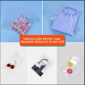 iMailer - 500 Pcs - 10" x 13" Clear Plastic Cellophane Bags - Resealable Self Sealing Cello Poly Bags for Prints, Photos, Documents, Clothing, T-Shirt