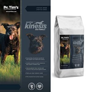 dr. tim's senior kinesis premium dog food with chicken 7+ for senior dogs 40 lb. bag