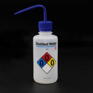 Maccx Distilled Water Narrow Mouth Wash Bottles, 3pcs of Vol.500ml, LDPE Material, WBD500-003