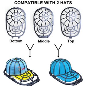 Baseball Caps Washer for Washing Machine or Dishwasher, Hat Washer Frame/Washing Cage, Hat Shapers/Cleaning Protector Racks, 2 Sizes Fit for Adult and Child's Cap