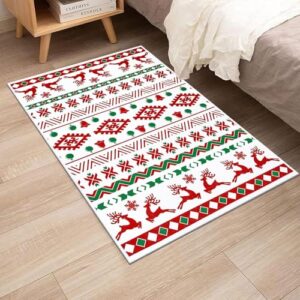 Front Door Mat Entrance Rugs Indoor 2x3 Boho Entry Mat,Washable Non-Slip Entryway Throw Rugs with Rubber Backing Doormat Indoor Entrance Rug for Bathroom Bedroom Entry Kitchen Christmas Decor