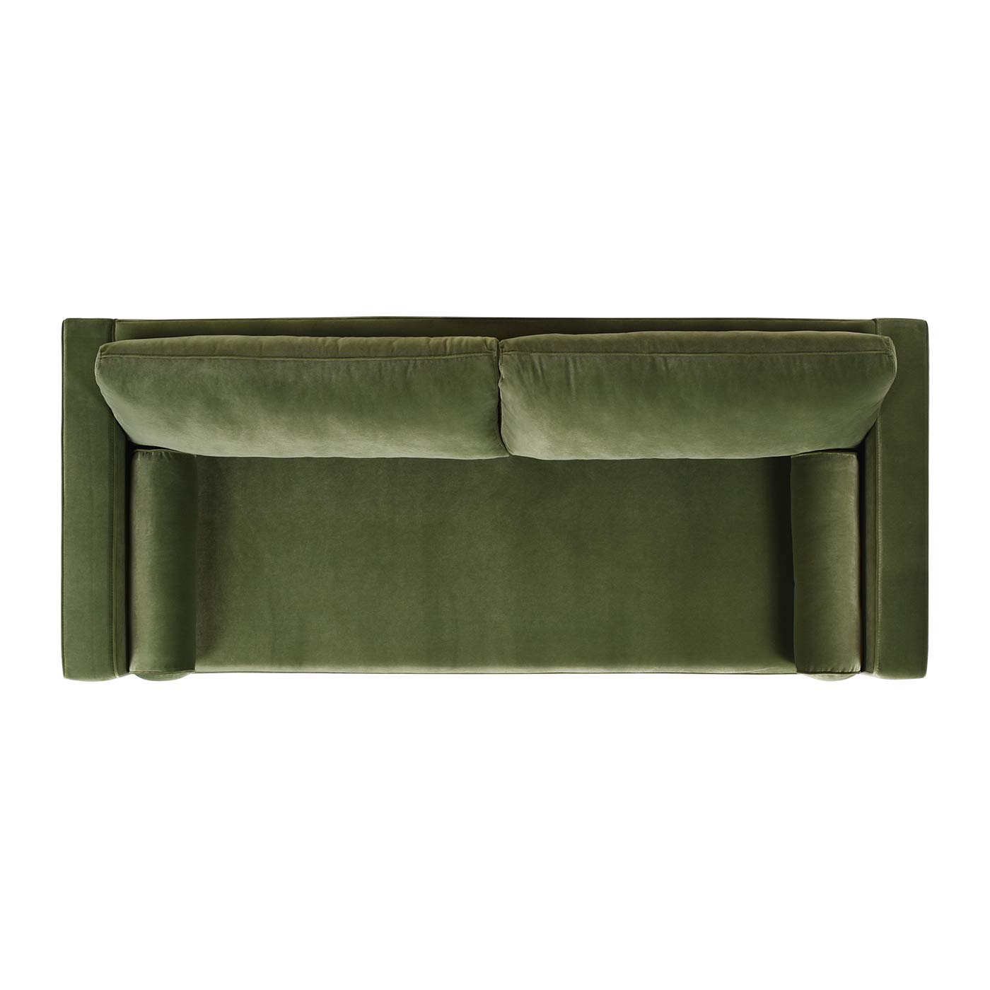 Jennifer Taylor Home Romana 84" Mid-Century Modern Sofa, Olive Green Performance Velvet