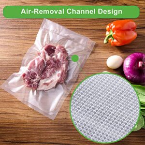 Vacuum Sealer Bags Rolls for Food Saver 11"x25' 3Rolls + 8"x25' 3Rolls Seal a Meal Commercial Grade, BPA Free, Heavy Duty, Great for Vacuum storage, Meal Prep or Sous Vide