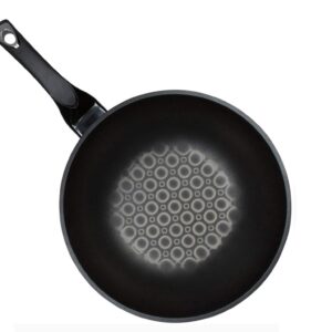 3D Marble Non-Stick, Non-Scratch Coating Wok Pan. (Made in Korea). (32cm)