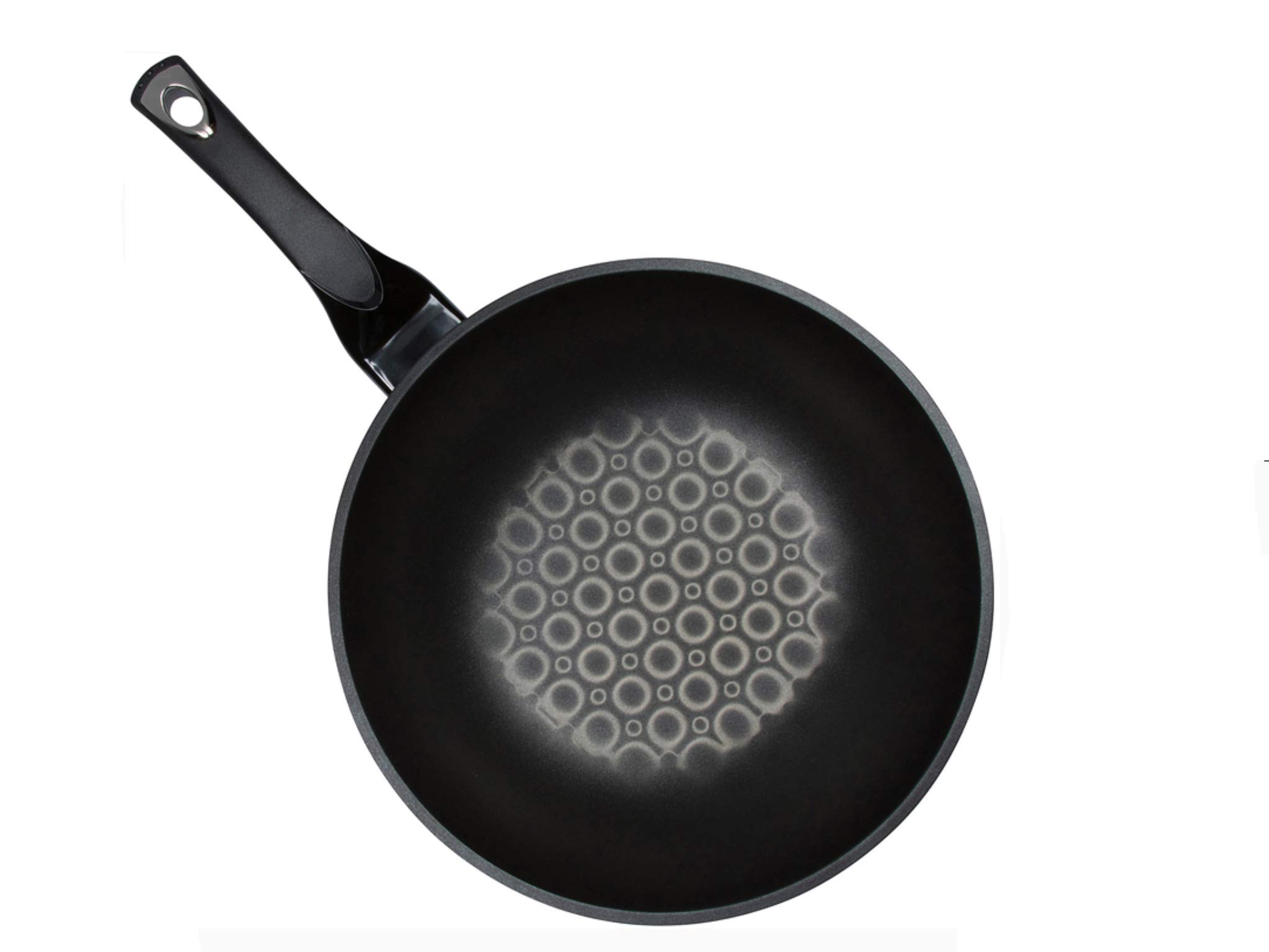 3D Marble Non-Stick, Non-Scratch Coating Wok Pan. (Made in Korea). (32cm)