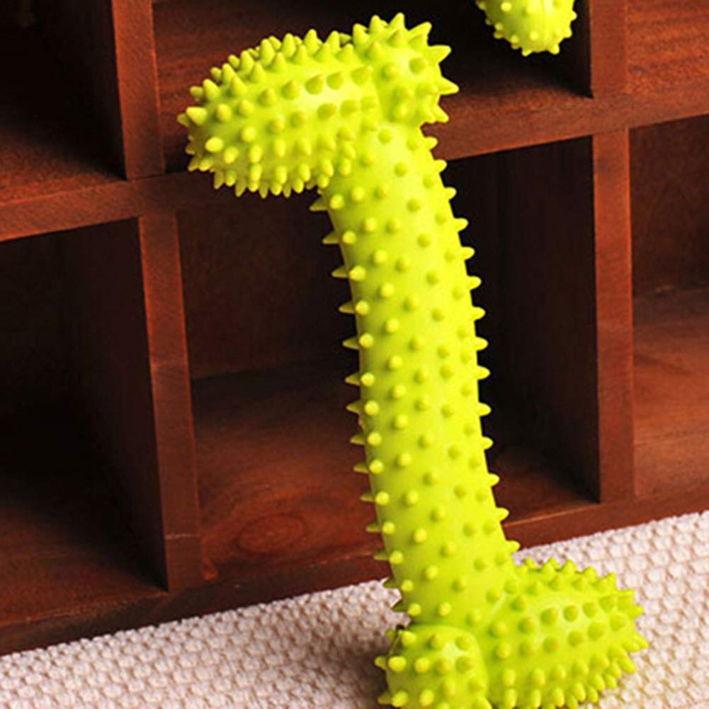 shlutesoy Pet Chew Toys,Resistant to Bite Bone Pet Dog Puppy Molar Thorn Chew Toy for Teeth Training