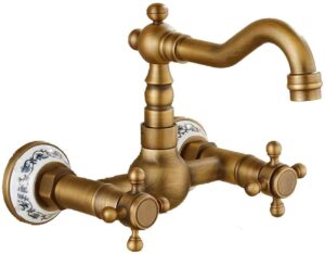 faucet all copper antique antique kitchen faucet hot and cold washing wall type swivel pool european bathtub faucet