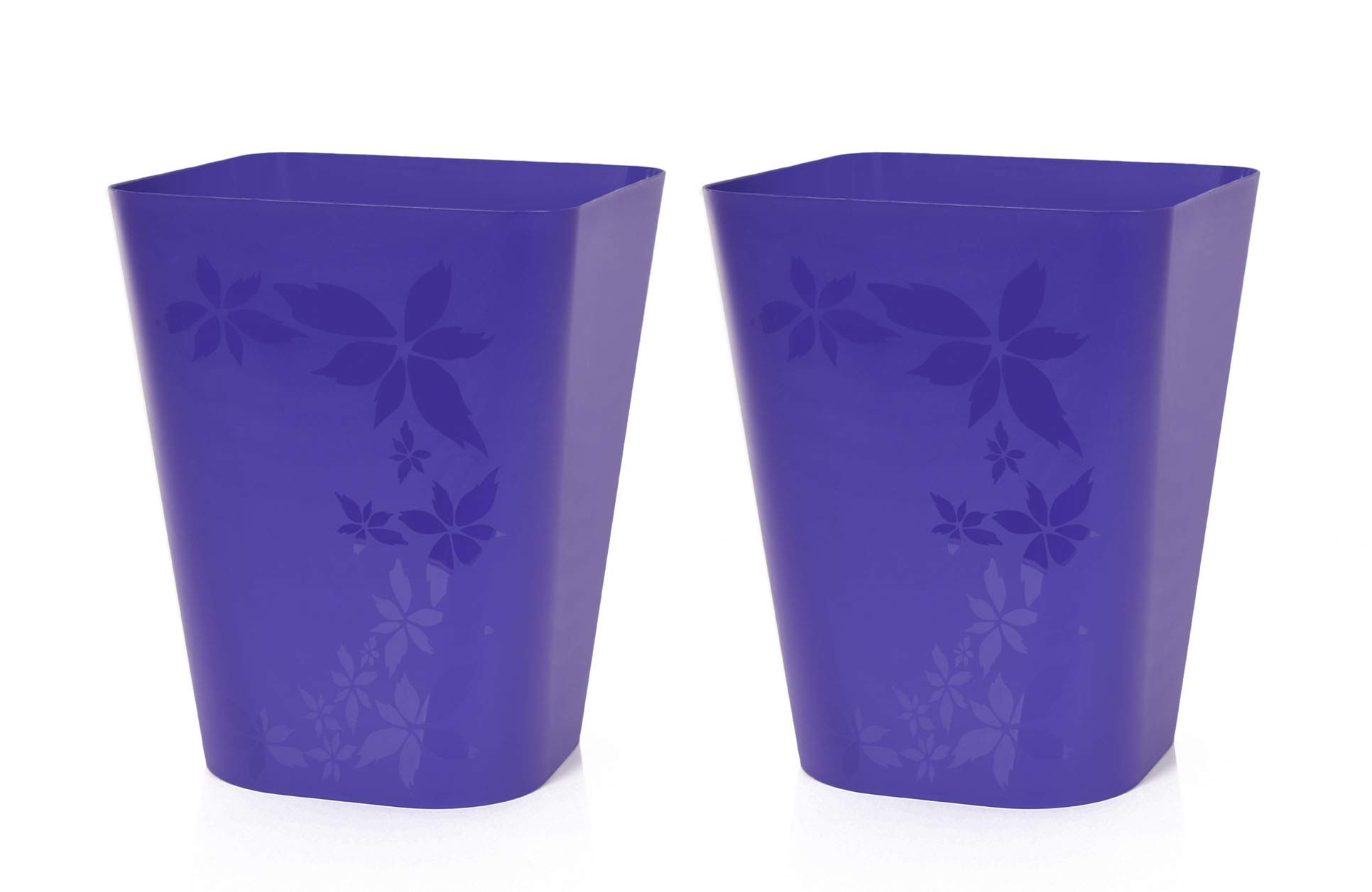 Mintra Home Trash Bins (Purple, 12 Liter (3 Gallon) - 2 Pack)