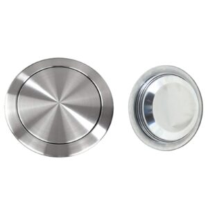 built-in countertop trash bin waste lid balance flap cover- stainless steel kitchen garbage can grommet recessed trash can lid