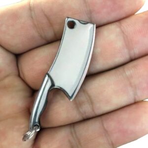 Fon ALLey Mini Chef Pocket Knife, Tiny Thumb Multitool Knife (White)