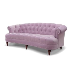 Jennifer Taylor Home Sofa Ariana Victorian Chesterfield Tufted, Lavender Velvet