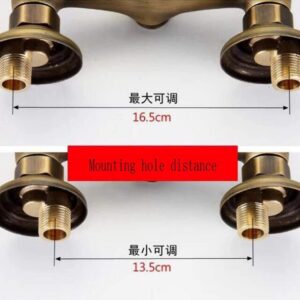 Faucet All Copper Antique Antique Kitchen Faucet Hot and Cold Washing Wall Type Swivel Pool European Bathtub Faucet