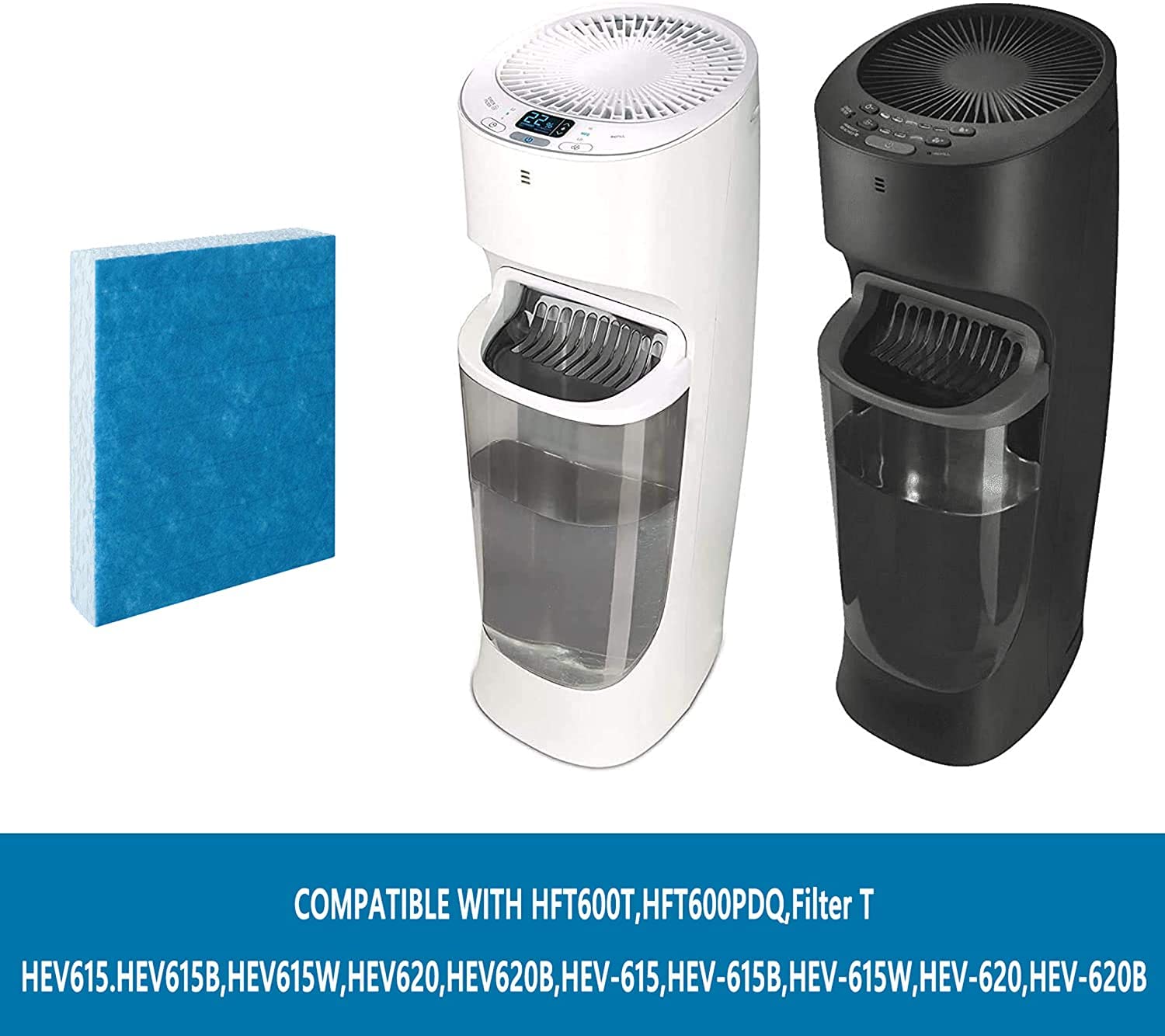 Lxiyu Humidifier Replacement Filters Compatible with Honeywell HFT600 HEV615 HEV615B HEV615W HEV620 HEV620B HEV620W HEV-615 HEV-615B HEV-615W HEV-620 HEV-620B HEV-620W -4 Pack