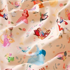 Disney Cotton Fabric by The Yard Princess Character Fabric 110cm Wide Princess Friends