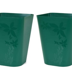 Mintra Home Trash Bins (Green, 12 Liter (3 Gallon) - 2 Pack)