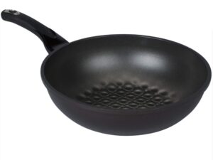 3d marble non-stick, non-scratch coating wok pan. (made in korea). (32cm)