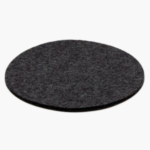 graf lantz - trivets for hot dishes - heat resistant 100% merino wool - hot pads for kitchen, countertops, tables, sizzling dishes, pots & pans - home decor, kitchen accessories - 8", charcoal