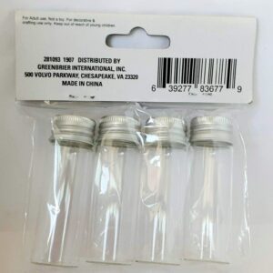 Mini Glass Containers, 0.6 fl oz (17mL) Each, 4 pc, 2 Sets. 8 containers Total