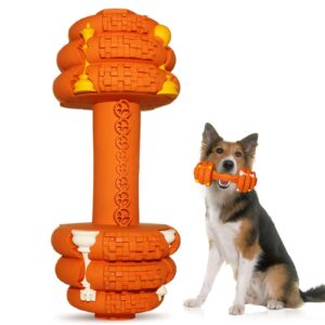 hswaye dog chew toys for aggressive chewers,food grade non-toxic dental pet toy,tough durable indestructible dog toys for medium large dogs.orange