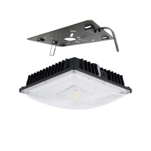 new soonled led canopy light 45w, ac100-277v,5400lumens 5000k, etl & dlc listed 5-year warranty,waterproof ip65 canopy led light, square led canopy lights outdoor