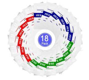 duvindd 18 pack ph buffer solution powder for precise ph of ph meter, ph calibration solution powder packets ph 6.86/4.01/9.18