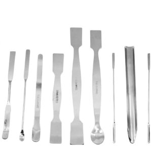 EISCO 15 Piece Scoop & Spatula Set - Assortment - For Use In A Variety Of Lab Applications - Stainless Steel