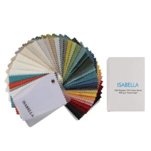 twopages isabella series cotton blend curtain fabric swatches sample book