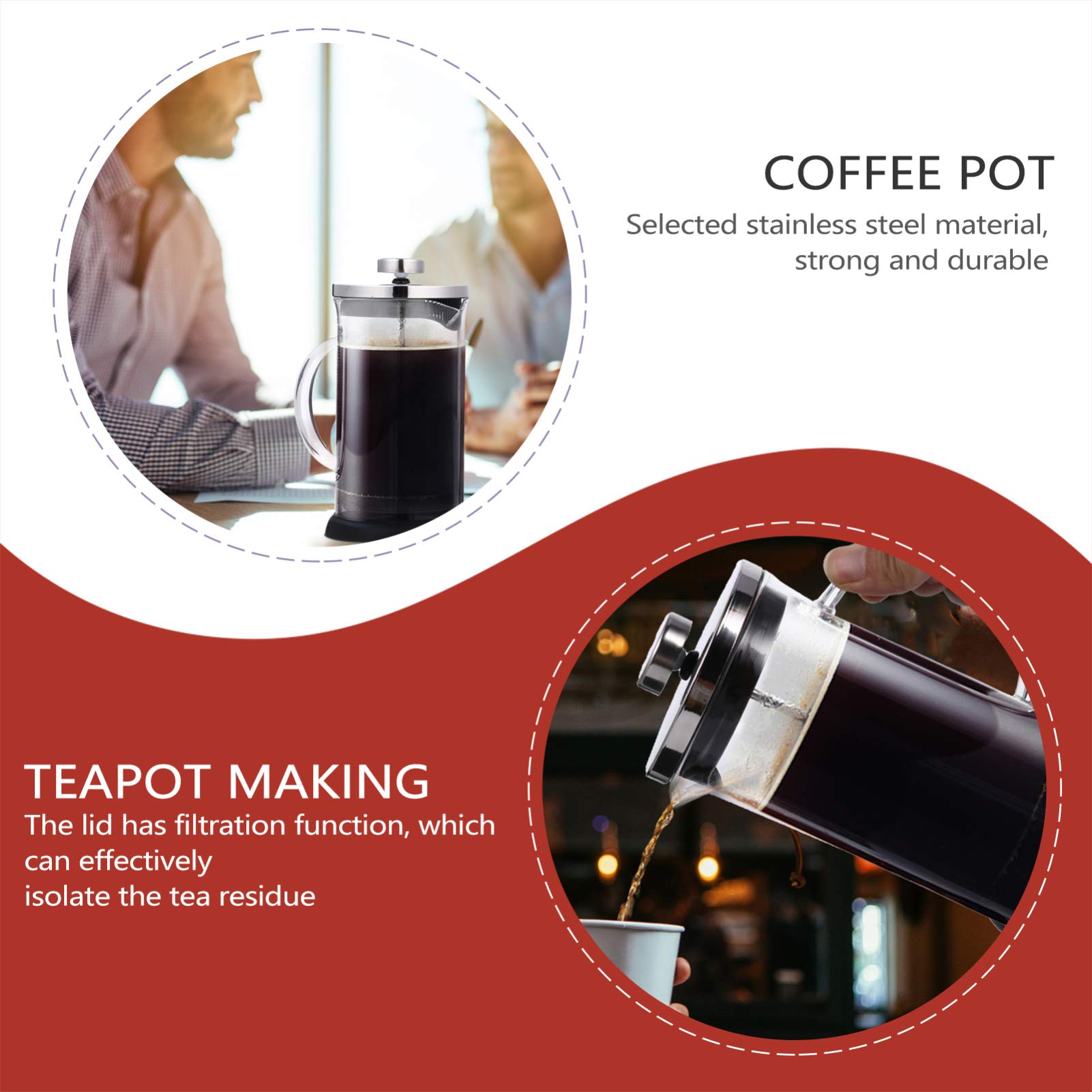 Hemoton 1pc manual espresso machine espresso shots portable espresso machine metal strainer portable tea kettle teapot Coffee Pot plastic Stainless steel travel Strong coffee