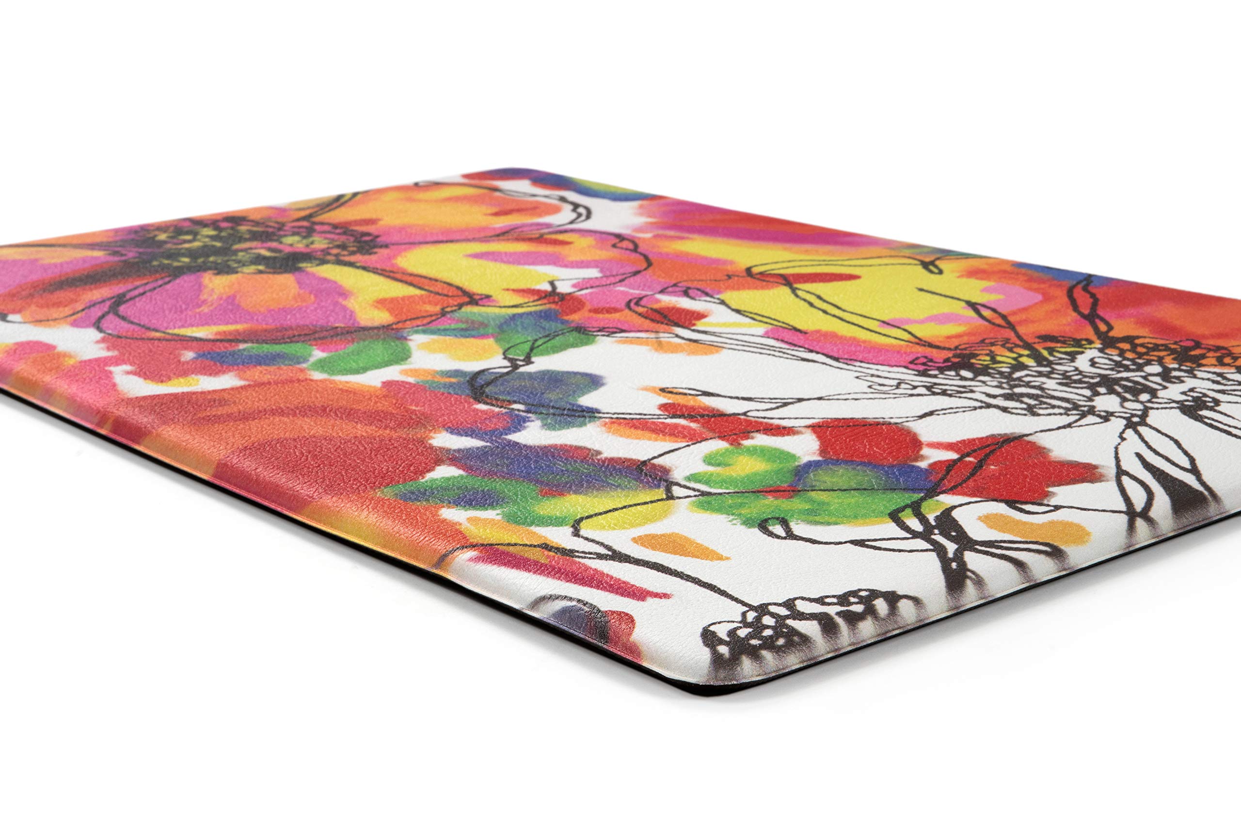 Rugshop Modern Bright Flowers Anti Fatigue Standing Mat 18" x 47" Multi