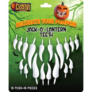 pumpkin masters premium jack-o-lantern teeth – easy-to-insert teeth for creating unique and spooky pumpkin designs