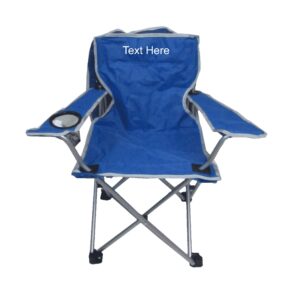 personalized imprinted kid's shade chair - blue