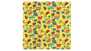 happy bug fabric by the 1/4 yard fat quarter dragonfly butterfly bee spider snail