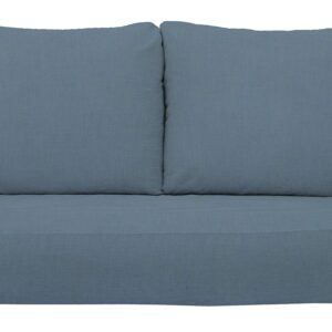 RSH DECOR: Sunbrella Deep Seating Loveseat Cushion Set | 46” x 26” Loveseat | Performance Fabric | Outdoor Foam Settee and Pillow Back Cushions for Patio Furniture | Canvas Air Blue