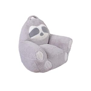 Cuddo Buddies Sloth Toddler Chair Plush Character Kids Chair Comfy Pillow Chair for Boys and Girls, 19 in x 20 in x 16 in