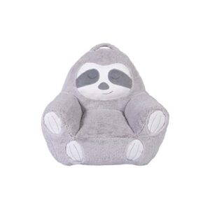 cuddo buddies sloth toddler chair plush character kids chair comfy pillow chair for boys and girls, 19 in x 20 in x 16 in