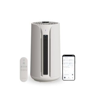 blueair comfortpure most powerful 3-in-1 air purifier: cooling, heating, purifying –hepasilent cleaner for home, pets, allergies, dust, smoke, odor – covers 840 sqft in 60 minutes – all season comfort