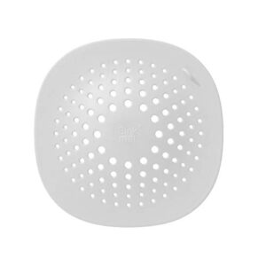 drain hair catcher for shower bathroom bathtub kitchen basin,5.7-inch tpr drain strainers protectors cover filter with strong suction (white)