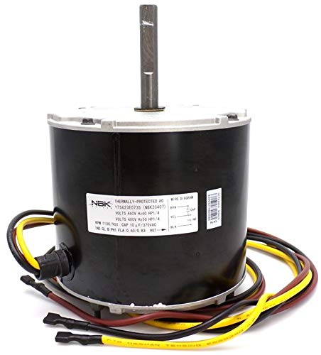 HC39GE466 CONDENSOR Motor 3S052 1/4 HP, 460/400V - Exact FIT for Carrier - Replacement Part by NBK