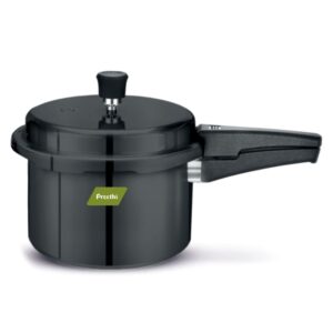 preethi hard anodized induction base outer lid pressure cooker 5 litres