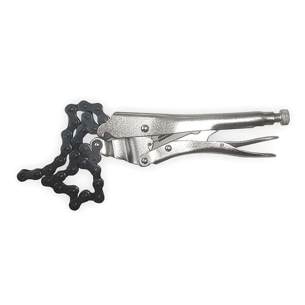 Locking Chain Clamp,9",3-3/8" Cap.