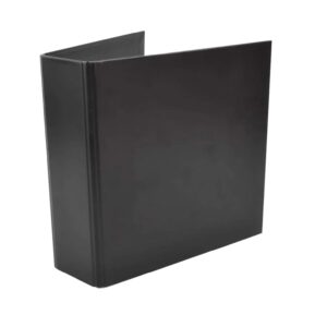 djois by tarifold - cd & dvd 2-ring binder - durable cd & dvd storage - durable material - a5 size - holds 25 sleeves - pack of 4 - space-saving - made in denmark - black