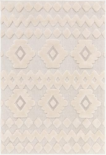 Well Woven Bellagio Chiara Tribal Moroccan Beige Flat-Weave 7'10" x 9'10" Area Rug